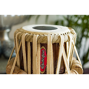 MAHARAJA Basic Tabla Set, Student Tabla Set, Steel Bayan, Dayan, Hammer, Cushions & Cover - Perfect Tablas for Students and Beginners on Budget, Tabla Drums, Indian Hand Drums (PDI-IB)