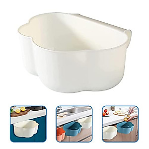 Hemoton Kitchen Trash can Car Trash Cans Under Sink Cabinet Door Waste Bin Cloud Shape Wall Mounted Garbage Can for Cabinet Car Bedroom Bathroom Kitchen Office Automotive Garbage Cans