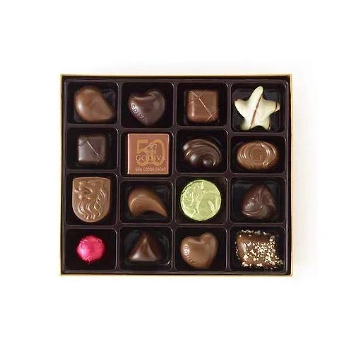 Godiva Chocolatier Assorted Chocolate Gold Gift Box, Valentine's Day Ribbon, 19 pc.