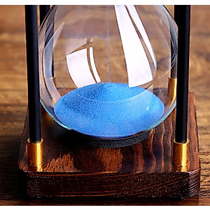Premium Large Hourglass Sand Timer 60 Minutes, Decorative Sandglass Clock, Modern Hour Glass Timers Gift for Men & Women, Time Management Tools for Classroom Kitchen Home Office Desk Decor