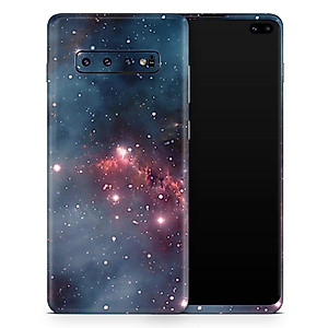 DesignSkinz Bright Pink Nebula Space Protective Vinyl Decal Wrap Skin Cover Compatible with The Samsung Galaxy S20 (Screen Trim & Back Glass Skin)