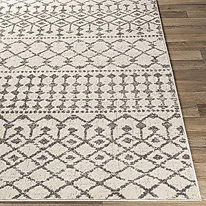 Livabliss Elsie Global Bohemian Area Rug,6'7" Square,Khaki/Gray