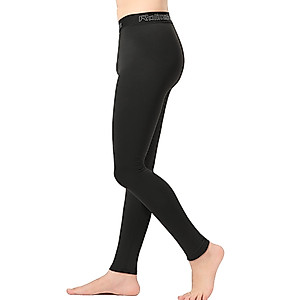 4 or 3 Pack Youth Boys' Compression Leggings Tights Athletic Pants Sports Base Layer for Kids Cold Gear 3 Black M