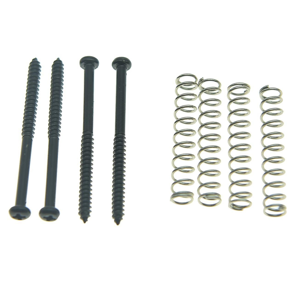 Dopro Pack of 20 Bass Guitar Pickup Mounting Screws Pickup Springs for Precision P Bass or J Bass or P90 Soap Bar Pickups Black