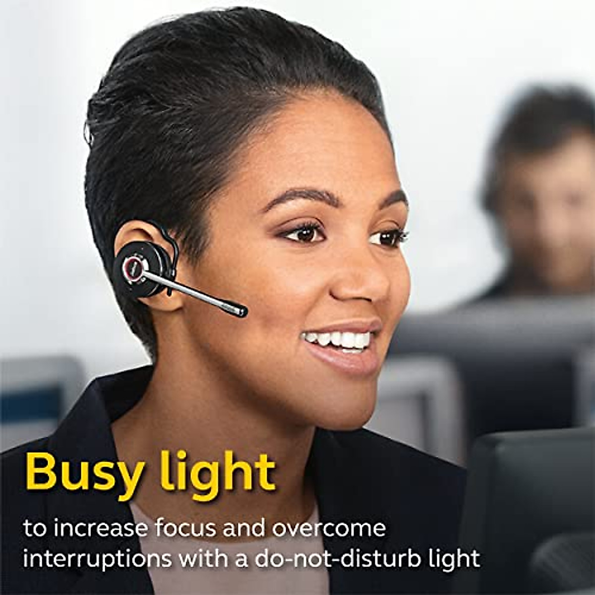 Jabra Engage 75 Wireless Headset, Convertible – Telephone Headset with Industry-Leading Wireless Performance, Advanced Noise-Cancelling Microphone, Call Center Headset with All Day Battery Life