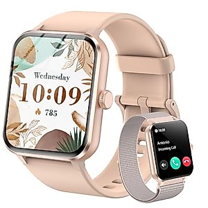IOWODO Smart Watch Fitness Tracker 1.69'' HD Touch Screen with Heart Rate Monitor & Sleep Tracking,5ATM Waterproof Smartwatch for Men Women Compatible with iPhone Android