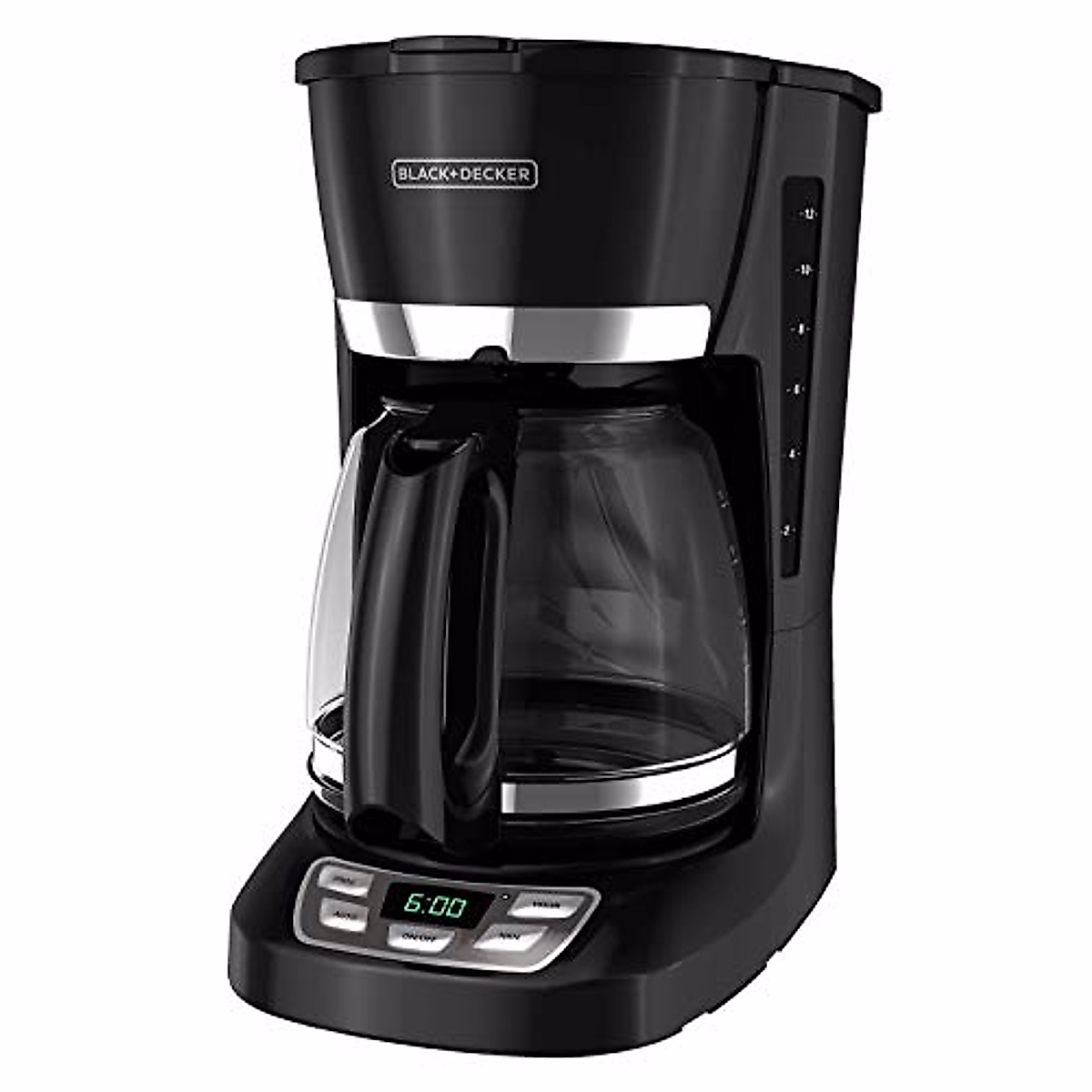 BLACK+DECKER QuickTouch™ Digital Programmable 12-Cup* Coffee Maker, Black, CM1060B-T