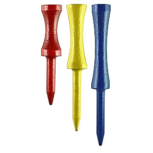 Pride Professional Tee System Two Piece Step Tee, 50 Count, 2-3/4 inch (Yellow)