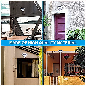 balacoo LED Solar Induction Light Human Body Inductive Wall Street Lamp Outdoor Security Landscape Lantern for Patio Stairs Garden Pathway Home Light