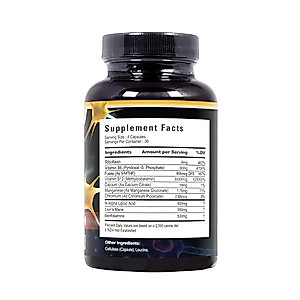 Nuphoria cm® Gold - Nerve Support Formula with R-Alpha Lipoic Acid and Premium B Vitamins - 30 Day Supply 120 Capsules