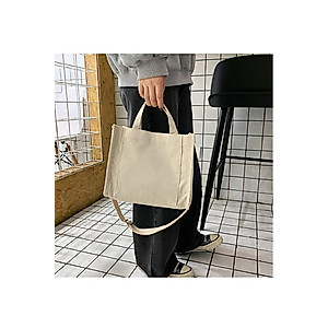 Danling&Unique Women/Girls Small Corduroy Pocket Tote Bag Mini Top Handle Bag Casual Shoulder Bag Handbag Crossbody Bag black