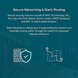 TP-Link TL-SG2008 V3 8 Port Gigabit Smart Managed Switch Omada SDN Integrated IPv6 Static Routing L2/L3/L4 QoS, IGMP & Link Aggregation 5 Year Manufacturer Warranty Powered By PoE