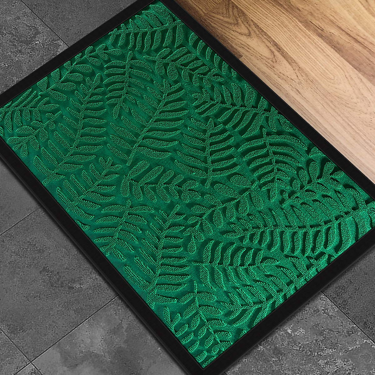 AMAGABELI GARDEN & HOME Large Outdoor Door Mats Rubber Shoes Scraper 36" x 24" for Front Entrance Outside Doormat Patio Rug Dirt Debris Mud Trapper Waterproof Low Profile Washable Carpet BG037