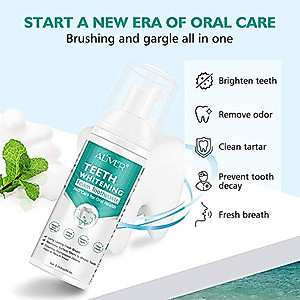 2Pcs Toothpaste Cleansing Foam, 60ml Teeth Whitening Mouse Toothpaste, Baking Soda Toothpaste, Intensive Deeply Stain Removal, Travel Friendly, Easy to Use, 360° Oral Care, Ultra-fine Mousse Foam