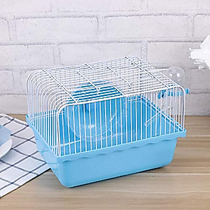 Outdoor Toys Small Animals Bed Supplies 1PC Hamster Cage Portable Practical Multifunctional Pets House Villa Cage for Chinchilla Hamster Blue Outdoor Playset