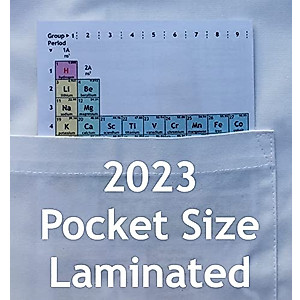 Periodic Table, Chemistry Equations ChemChart, SAT, AP, MCAT (Laminated)