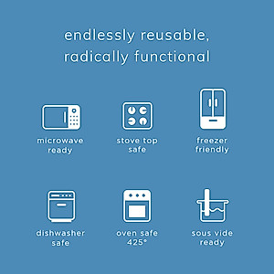 Stasher Premium Silicone Reusable Food Storage Bags, 7-Pack, Rainbow | Multi-Use Food Storage Bags, Lunch Bag, Travel Containers | BPA Free, Leak-free, Dishwasher-Safe, Eco-friendly