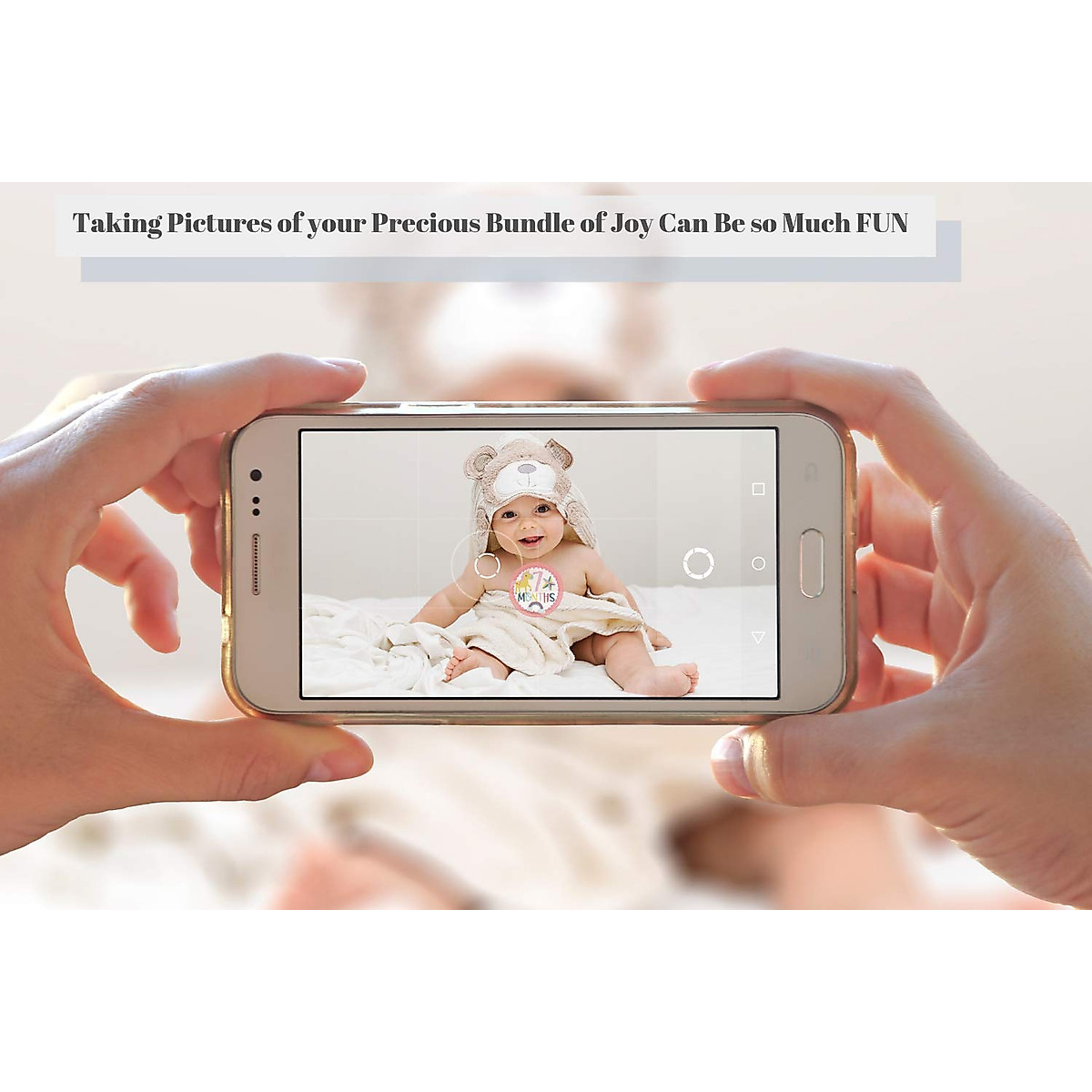 28 Pack Baby Monthly Milestone Stickers for Girls