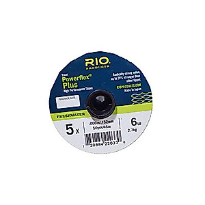 Rio Fly Fishing Tippet Power Flex-Plus 6X-Tippet 50yd Fishing Tackle, Clear