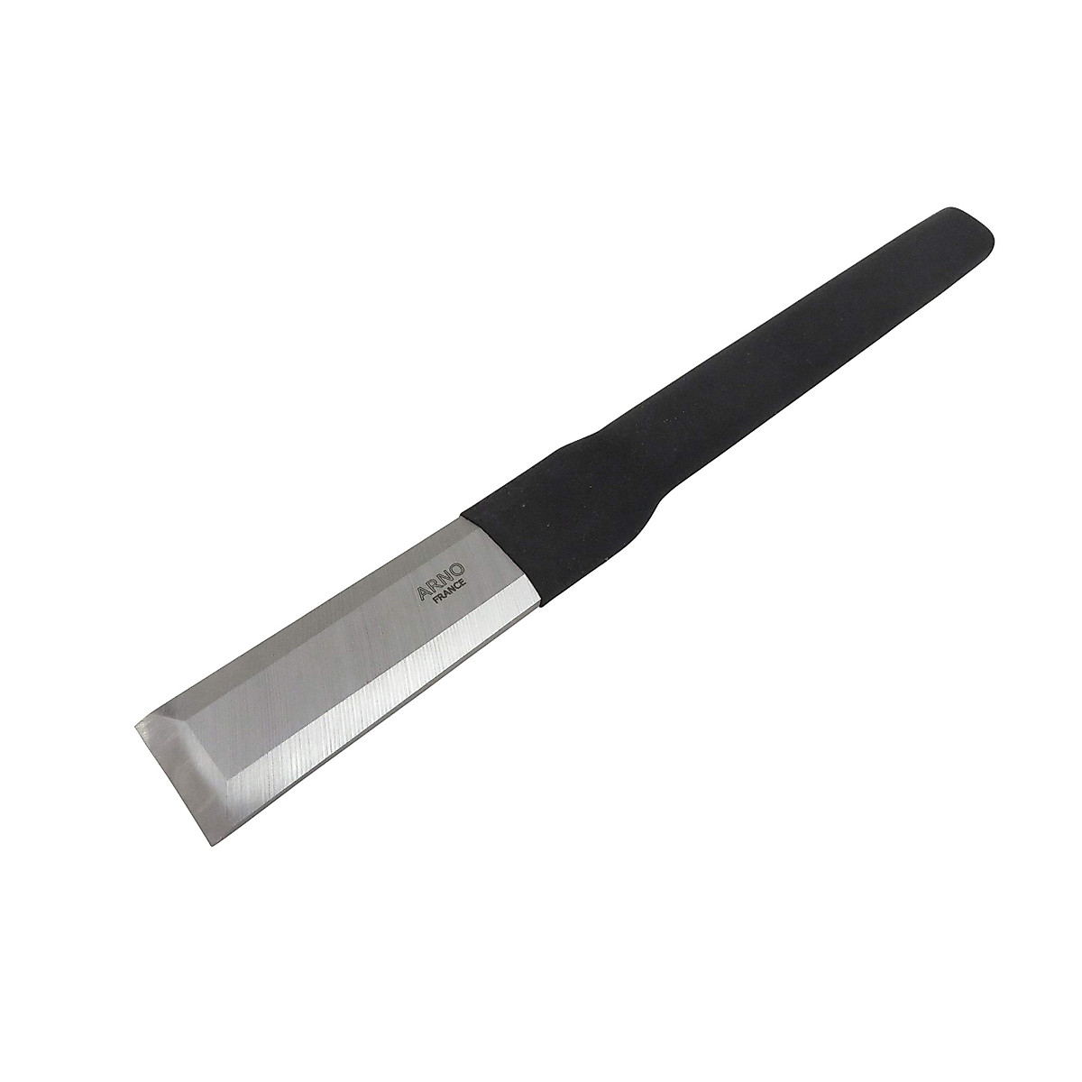 Arno 467863 Solid Steel French Timber Framing Slick Chisel 35 mm (1-3/8 Inch) Wide x 14 Inches Long RC 58-60 PVC Dipped Handles
