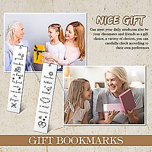 3 Pcs Bookmarks for Book Lovers Teacher Bookmark with Chain Graduation Appreciation Thank You Gifts for Teacher Gifts for Women Men Back to School End of Year Christmas Gift from Student(Star Style)