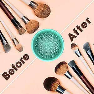 Electric Makeup Brush Cleaner, Make up Brush Clean Machine, Brush Cleaning Mat, Valentines Day Gifts for Her, Mothers Day Gifts from Daughter Son, Christmas Gifts Stocking Stuffers for Women Mom Wife