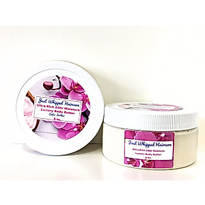 Just Whipped Haircare|Ultra Rich 24 Hr Luxury Body Butter-8 Oz.| Moisturizing| Free of Parabens, Sulfates, Silicones, Pthylates (Cedar Leather)