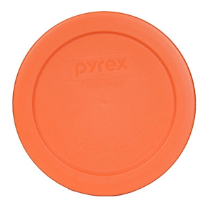 Pyrex 7200-PC Round 2 Cup Storage Lid for Glass Bowls (4, Orange)