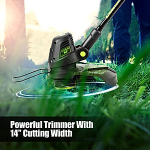 LawnMaster GT1454 Electric String Trimmer 5.5Amp 14-Inch Corded Grass Trimmer