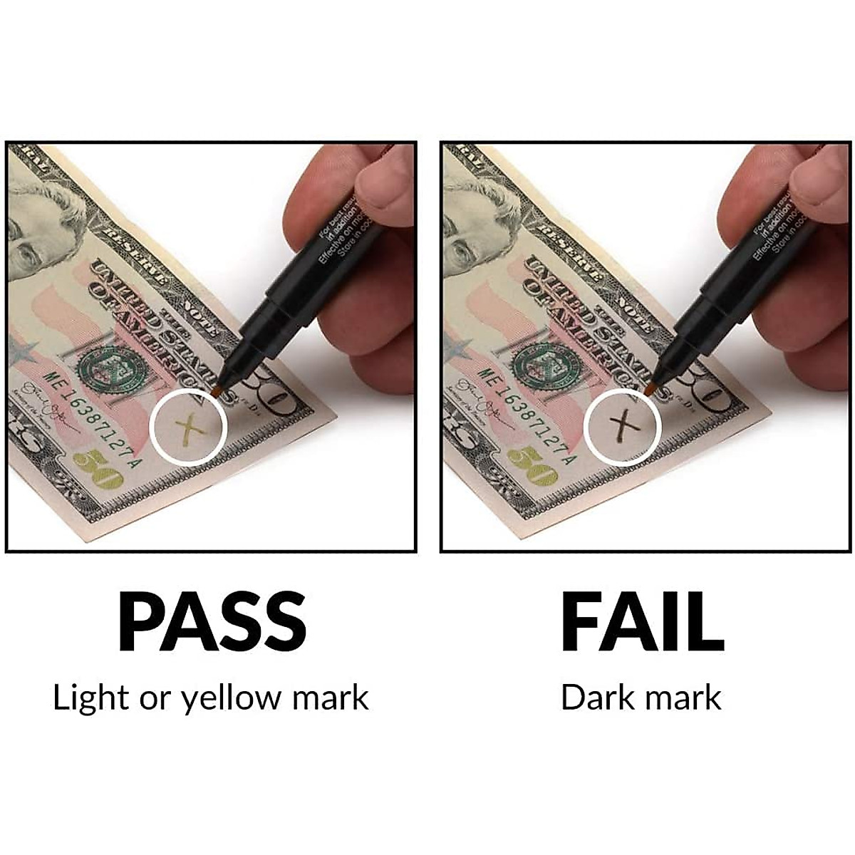 Dri Mark 351B1 Counterfeit Bill Detector Marker Pen, Made in The USA, 3 Times More Ink, Pocket Size, Fake Money Checker - Money Loss Prevention Tester & Fraud Protection for U.S. Currency (Pack of 1)