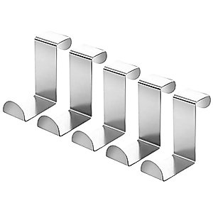 Ldirect 5 Pcs Z Shaped Hooks Hangers Stainless Steel Hanging Hooks Hangers for Kitchen, Bathroom