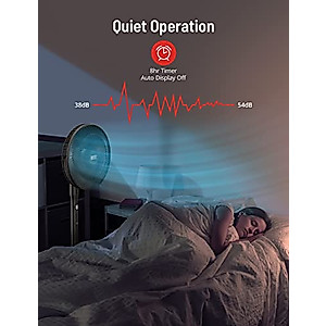 Paris Rhône Fans for Home Bedroom, Quiet Pedestal Floor Fan with Remote, Turbo&12 Speed Levels, 120° Oscillating, DC Motor Fan with 7 Blades, 8H Timer, Sleep Mode, Adjustable Height up to 46.8"