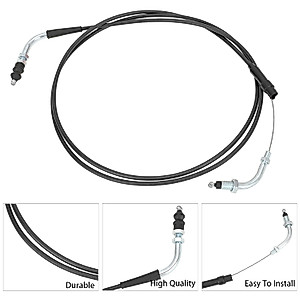 YOXUFA 78 inch Throttle Cable for GY6 50cc 80cc 90cc 110cc 125cc 150cc 139QMB 157QMJ Scooter Tao Tao VIP Future Champion Ice Bear Jonway Roketa Wildfire Vespa Buggy Moped ATV Go Kart Motorcycle Parts