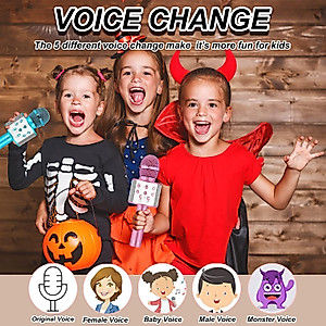 Niskite Birthday Gifts for 3-15 Year Old Girls,Karaoke Microphone for Kids Age 7 8 9 10 11,Popular Toys for 4-15 Year Old Boys Girls Gold