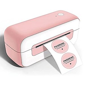 Pink Label Printer, Thermal Label Printer 4x6, Shipping Label Printer for Small Busines, Thermal Printer Compatible with Amazon, Ebay, Shopify, Etsy, UPS, FedEx, DHL, etc