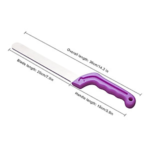 KCGANI 14.2" Grade Floral Foam Knife, Florist Professional Cutting Knife for Flower Foam Block, Dark Purple Foam Cutter to Cut Flower Foam Blocks to Shape, Cake Fruit Knife