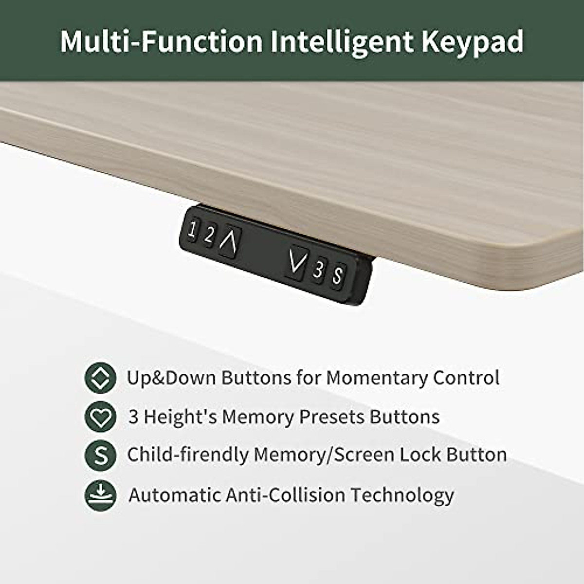 FEZIBO L Shaped standing desk