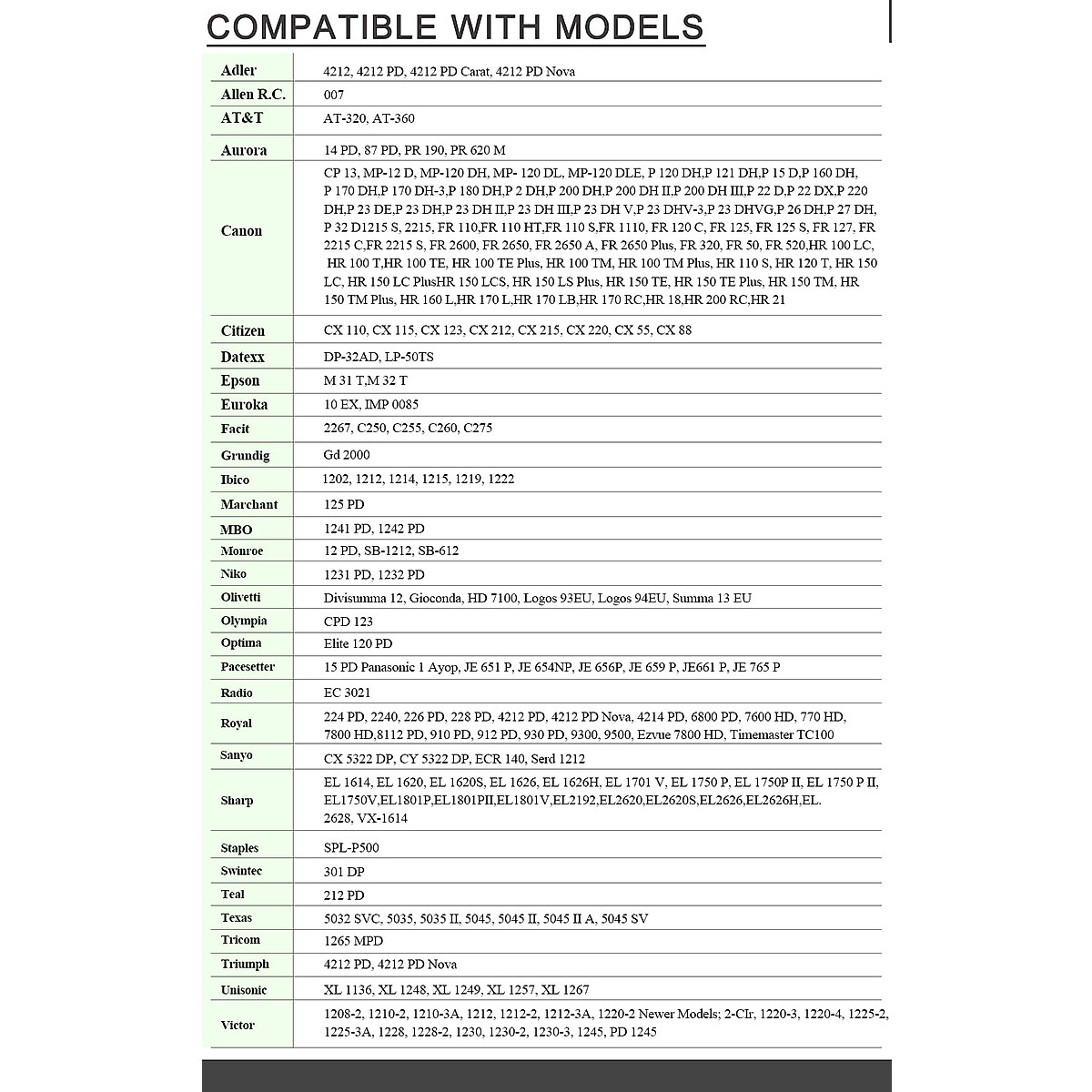 3 Pack Compatible Calculator Ribbon Replacement for Casio hr-100tm Ink IR-40T Calculator Ink Roller Compatible with Casio HR-100TM HR-170RC Canon P23-dhv CP13 Sharp EL-1801V, Individually Sealed, B/R