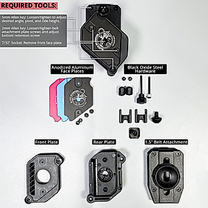 Black Scorpion Gear Ambidextrous Single/Double Stack Competition Magazine Pouch (Black)