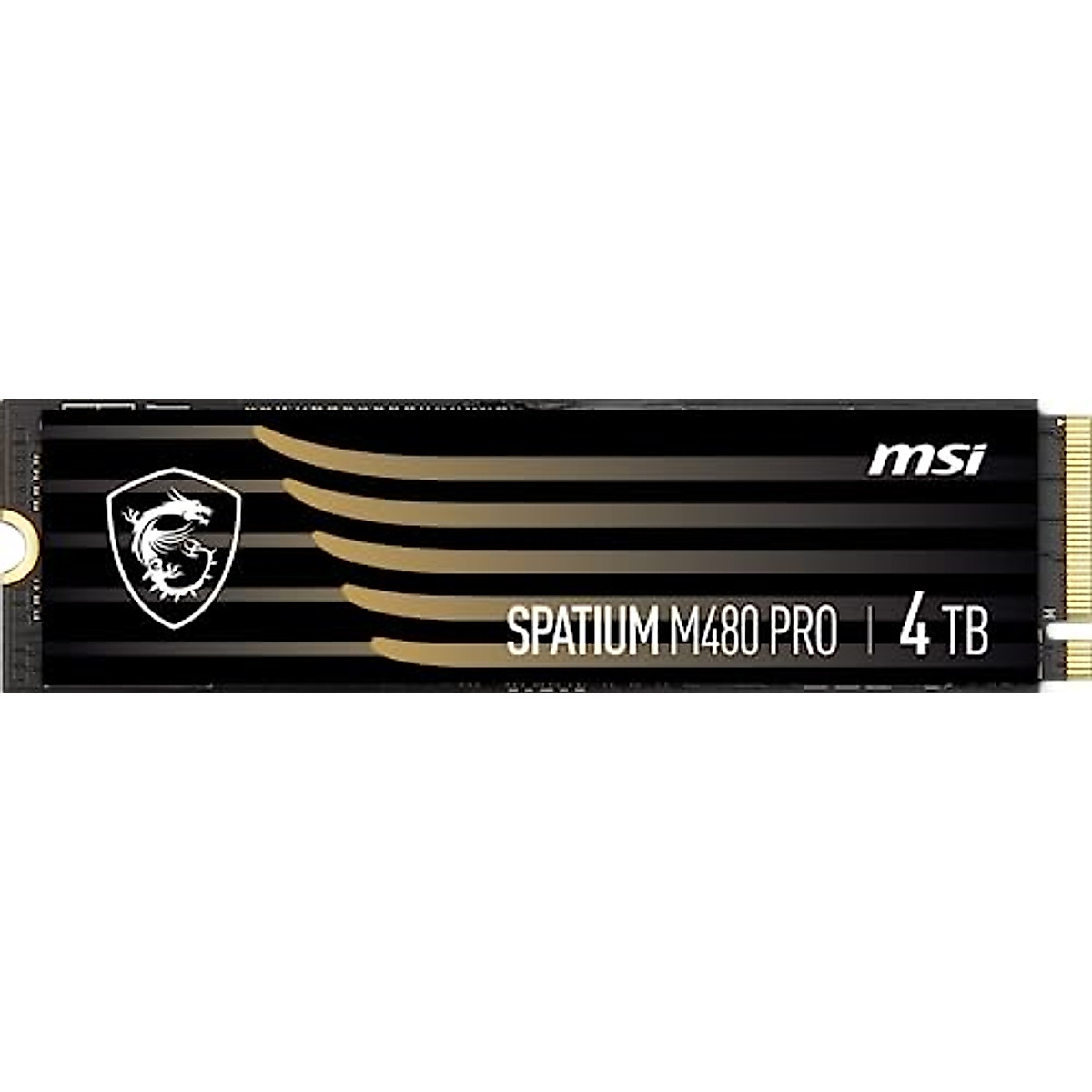 MSI SPATIUM M480 PRO PCIe 4.0 NVMe M.2 4TB Internal SSD PCIe Gen4 NVMe (SPATIUM M480 PRO PCIe 4.0 NVMe M.2 4TB)