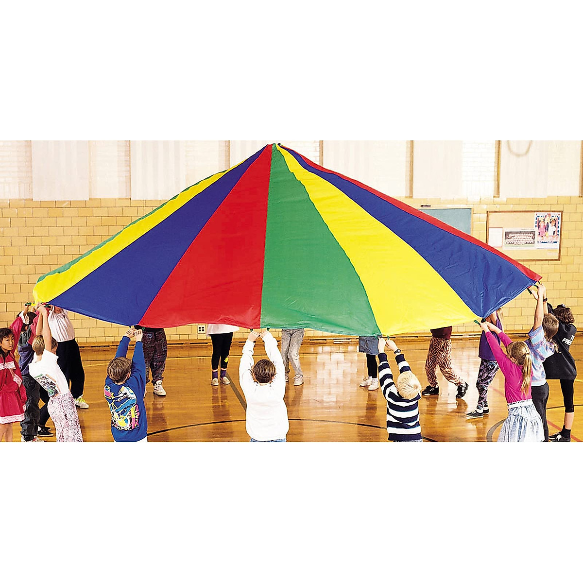 Dick Martin Sports MASP24 Parachute with 20 Handles, 24' Diameter Grade Kindergarten to 1, 4.0999999999999996" Height, 15.6" Wide, 16.8" Length
