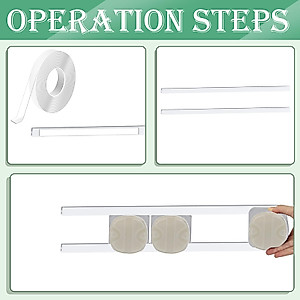 QoTang 8 PCS 25 Capacity Yogurt Organizer for Fridge, Yogurt Storage for Refrigerator, Yogurt Holder with Adhesive Tapes Yogurt Container for 3.75 Inch Yogurt, 15inch