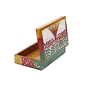 ARTISENIA Handmade Tree of Life Carving Decorative box Soapstone Jewelry Organizer Tarot Card Decks Boxes - Keepsake Storage Box | Birthday, Anniversary for Women Men| Makeup office organizer