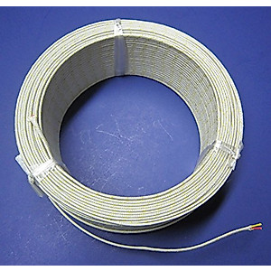 K-Type Thermocouple Wire AWG 24 Stranded 7X w. Braided Fiberglass Insulation - 10 Yard