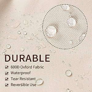 Bestalent Patio Furniture Covers Waterproof,Outdoor Sofa Loveseat Covers Fits up to 62W x 38D x 35H inches