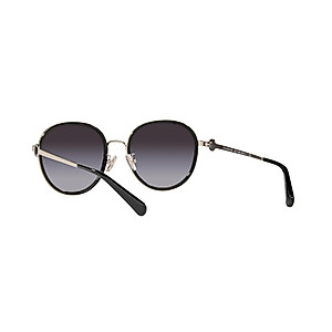 Coach HC7129 Sunglasses, Black/Grey Gradient, 54 mm