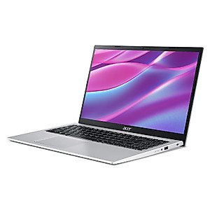 acer Newest Aspire 1 15.6" FHD Slim Laptop Computer, 8GB RAM, 64GB+ 256GB NVMe SSD, Intel Dual-Core Processor, 1-Year Office 365, Numeric KYB, HDMI, Webcam, WiFi, Ethernet, Win 11, w/CUE Accessories