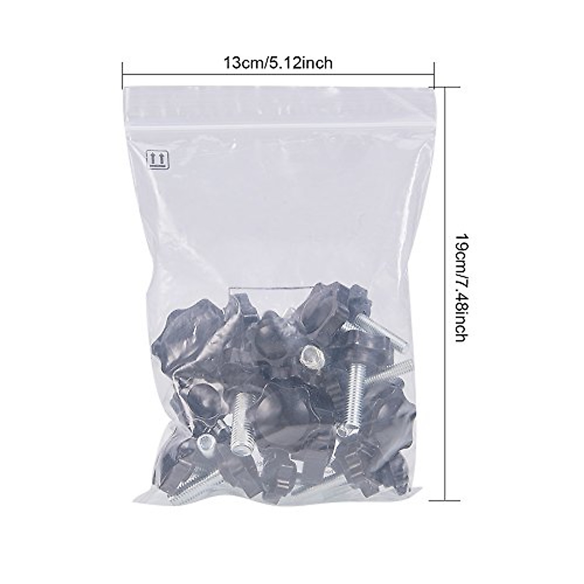 INCREWAY 24pcs Thumb Screw, M6/M8/M10x25mm Star Head Knob Tightening Screw Thumbscrew