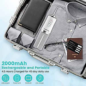 Water Flosser for Teeth Cordless Water Flossers Dental Oral Irrigator with DIY Mode 4 Jet Tips, IPX7 Waterproof,Portable and Rechargeable for Home&Travel