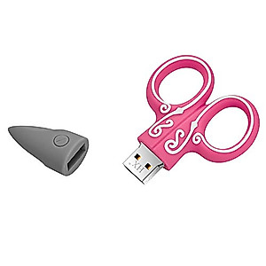 USB Flash Drives, 8GB / 16GB / 32GB / 64GB Waterproof Silicone USB 2.0 USB Memory Stick Data Storage Pendrive Thumb Drives (32GB, Pink Scissors)
